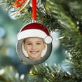 Pewter Santa Hat 2.25" Diameter Photo Ornament Frame - Walmart.com