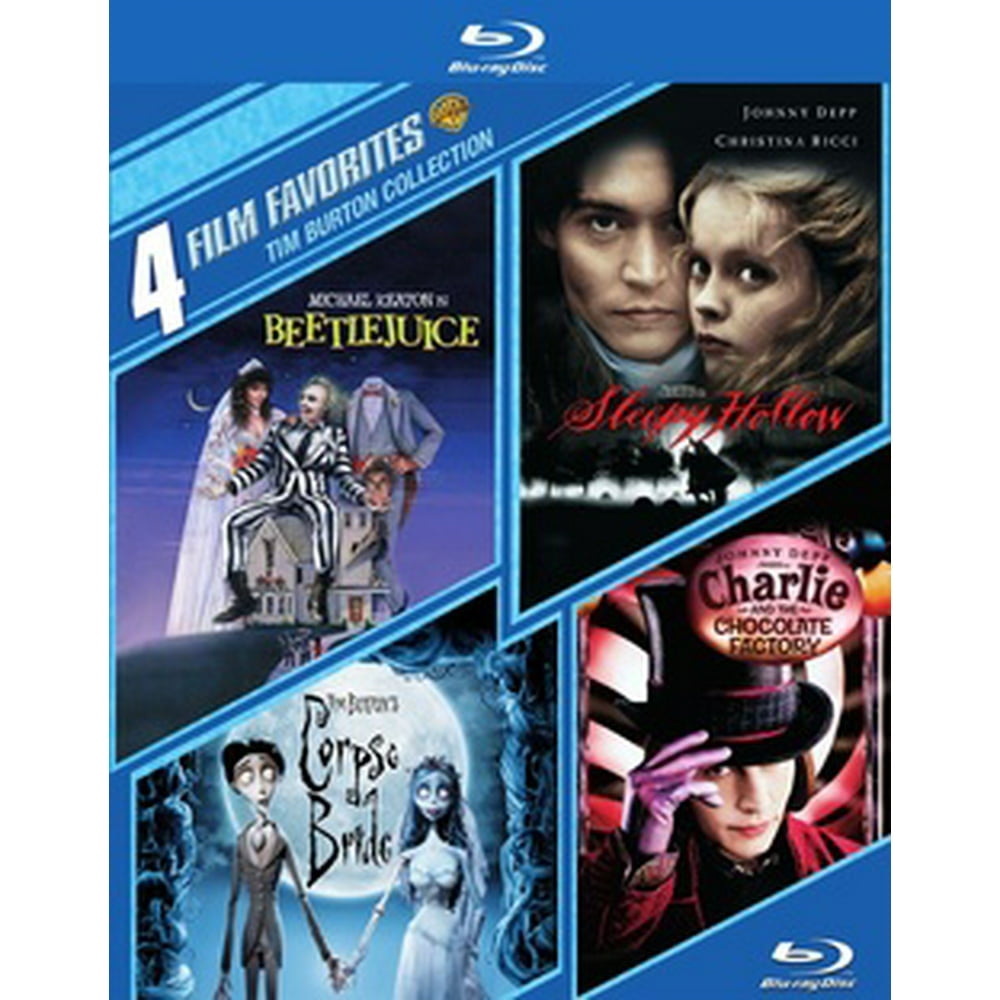 4 Film Favorites: Tim Burton Collection (Blu-ray) - Walmart.com ...