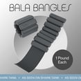 Bala, Wrist & Ankle Weights, 1 Pound Silicone Bracelet Set, Charcoal ...