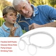 Fankhu Silly Straw Glasses Reusable Fun Loop Drinking Straw Eye Glasses Plastic Flexible Soft