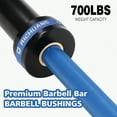 7ft Olympic Barbell Load 500/700/1000 LBS Capacity 2 Inch Olympic ...
