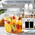 1 Gallon Glass Jar with Lids,2 Pack Super Wide Mouth Large Mason Jars ...
