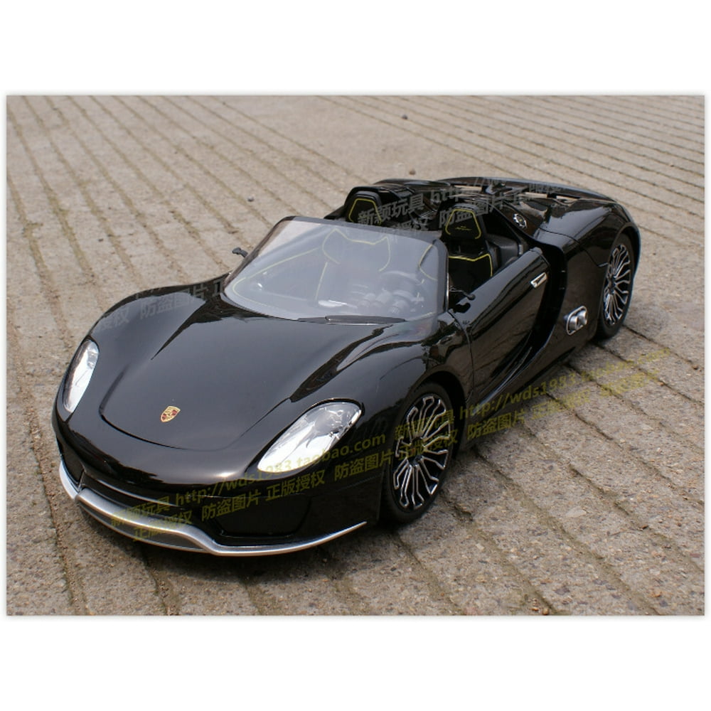 Radio Remote Control Car 1/14 Scale Porsche 918 Spyder R/C RTR (Black ...