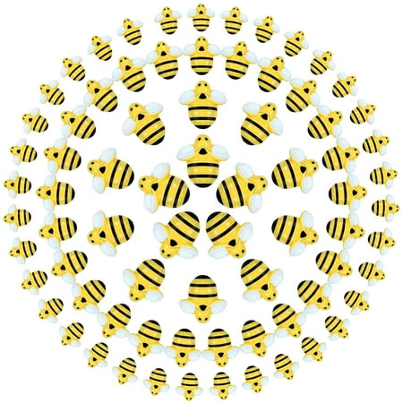75 Pieces 4 Sizes Tiny Resin Bee Embellishments Flatback Bee Shaped ...