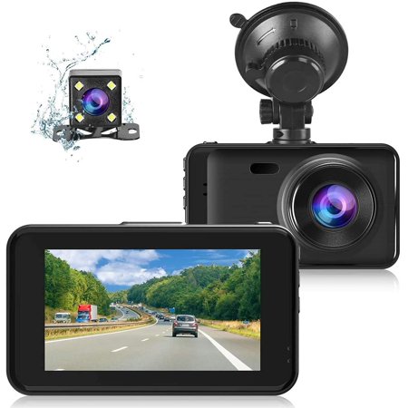 Dual Dash Camera for Cars 1080P Full HD Car Cam 3 IPS Screen 170 Wide ...