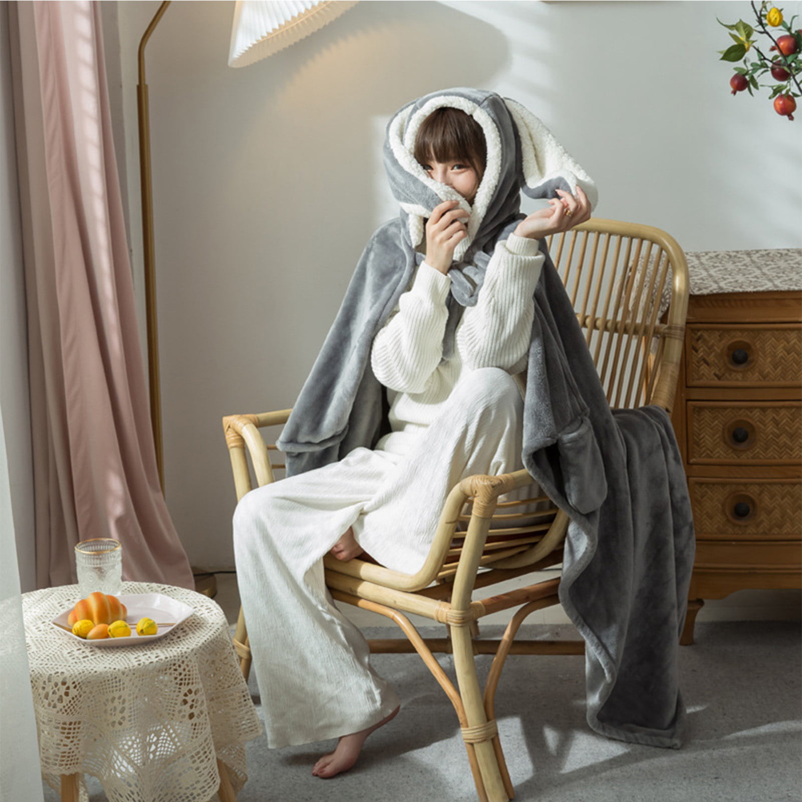 Click here for Zaqw Wearable Hooded Blanket  Stylish Soft Blanket... prices