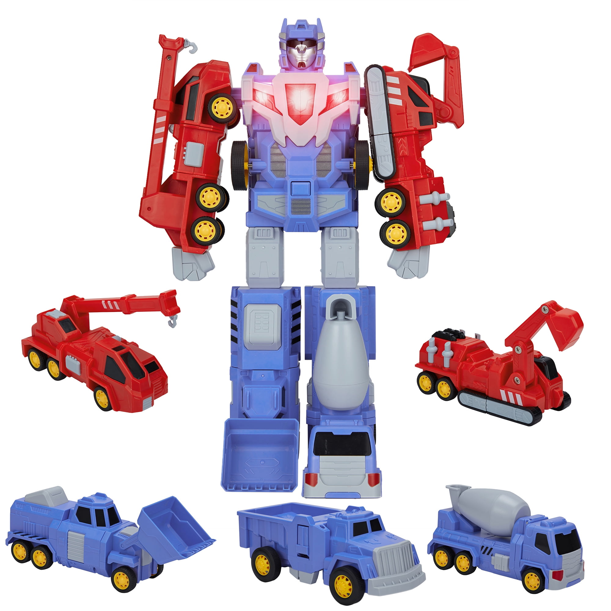 YouLoveIt 5-in-1 Transformers Toys Robot Toys for Kids Construction ...
