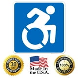 New York Handicap Parking Sign, Accessible Graphic Only Sign, - Walmart.com
