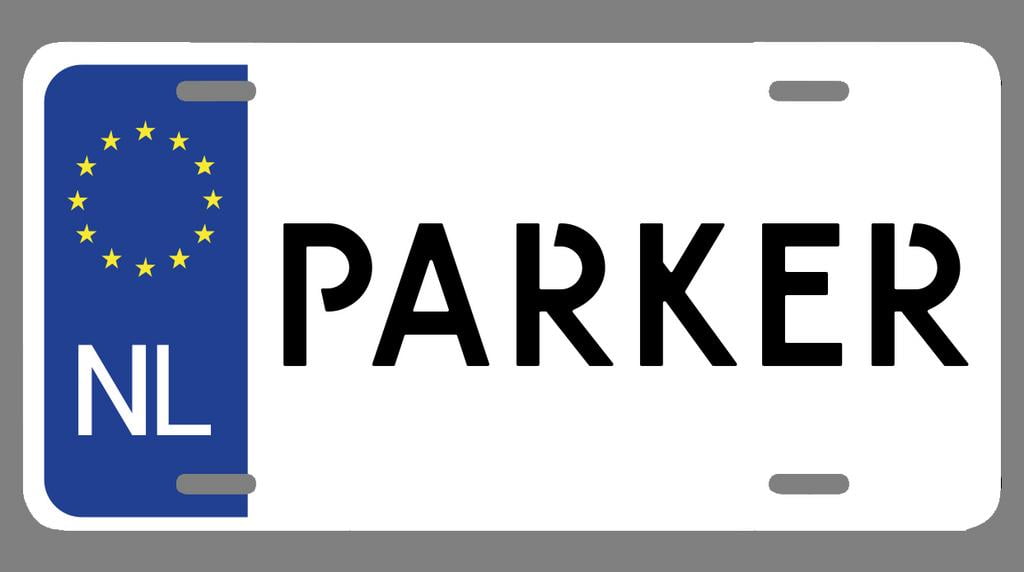 Parker Name Euro Style License Plate Tag Vanity Novelty Metal | UV ...