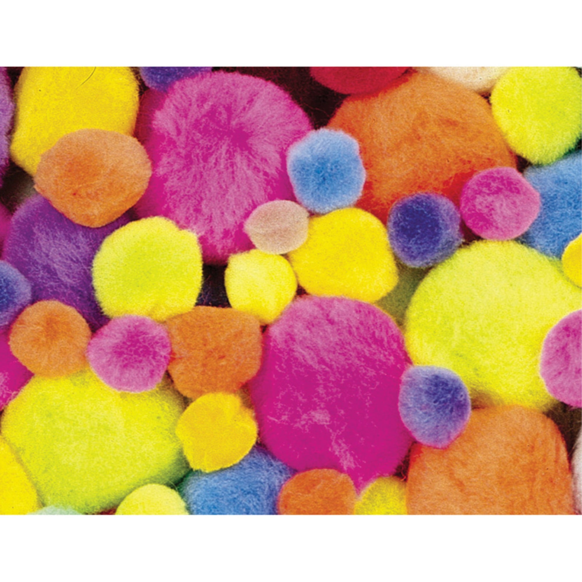 Creativity Street Pom Pons, Hot Colors, Assorted Sizes, 200 Pieces ...