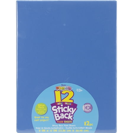 Sticky Back Foam Sheets 9"X12" 12/Pkg-Basic Colors | Walmart Canada