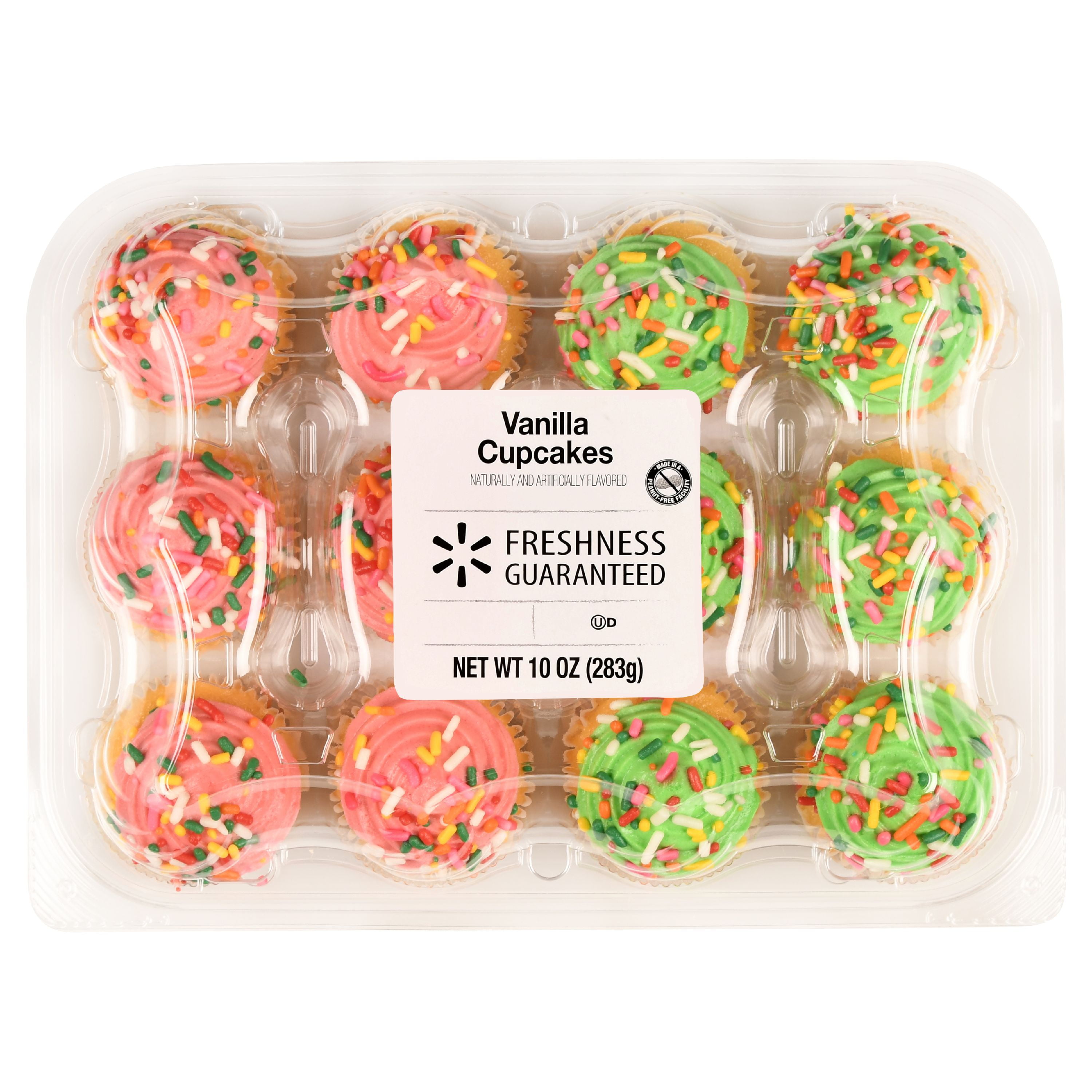 Freshness Guaranteed Vanilla Mini Cupcakes, 10 oz, 12 Count - Walmart ...