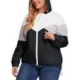 Avoogue Women's Plus Size Waterproof, Lightweight, Packable Rain Jacket ...