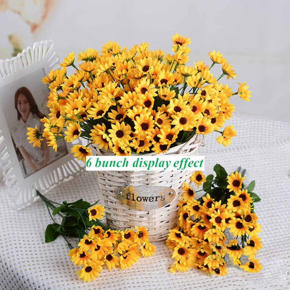 Click here for Jhijhoo Tournesol Artificiel 6 Bouquet Fleurs Arti... prices