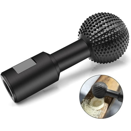 SHARKDOOK Carbon Steel Rotary Spherical Burr for Wood Carving ...