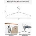 4mm Super Thick Metal Wire Hangers, Heavy Duty Stainless Steel Clothes ...