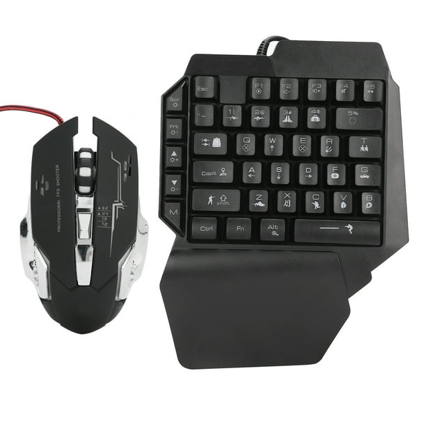 Keyboard Mouse Set,Keyboard and Mouse Converter RGB Gaming Mouse One ...