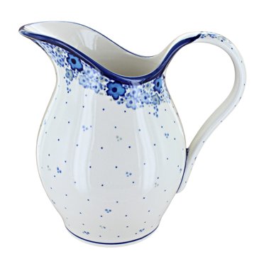 Blue Rose Polish Pottery Country Meadow Small Pitcher - Walmart.com