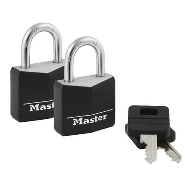 Master Lock 3TRILF Outdoor Lock with Keys, Keyed Alike Padlocks, 3 Pack ...