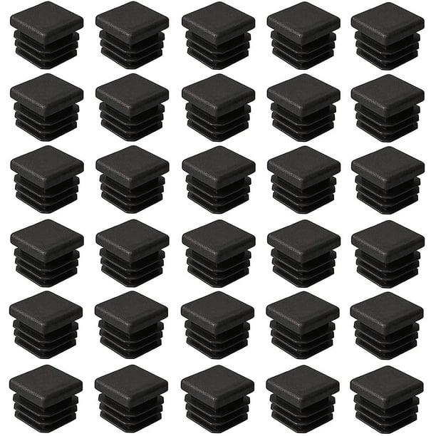 30 Pcs Square Plastic End Caps,20 Mm X 20 Mm Square Plastic Plugs ...