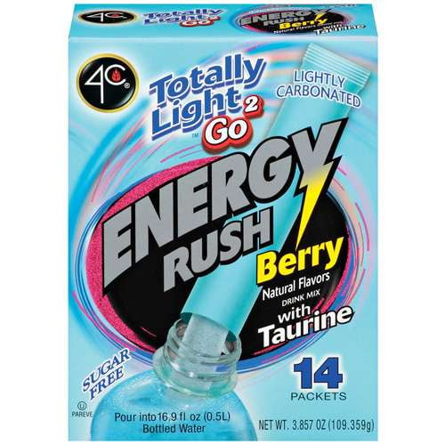 4C Energy Rush Berry Drink Mix, 4.96 Oz., 18 Packet - Walmart.com ...
