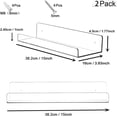 Acrylic Floating Wall Ledge Shelf, Clear Bathroom Storage Shelves ...