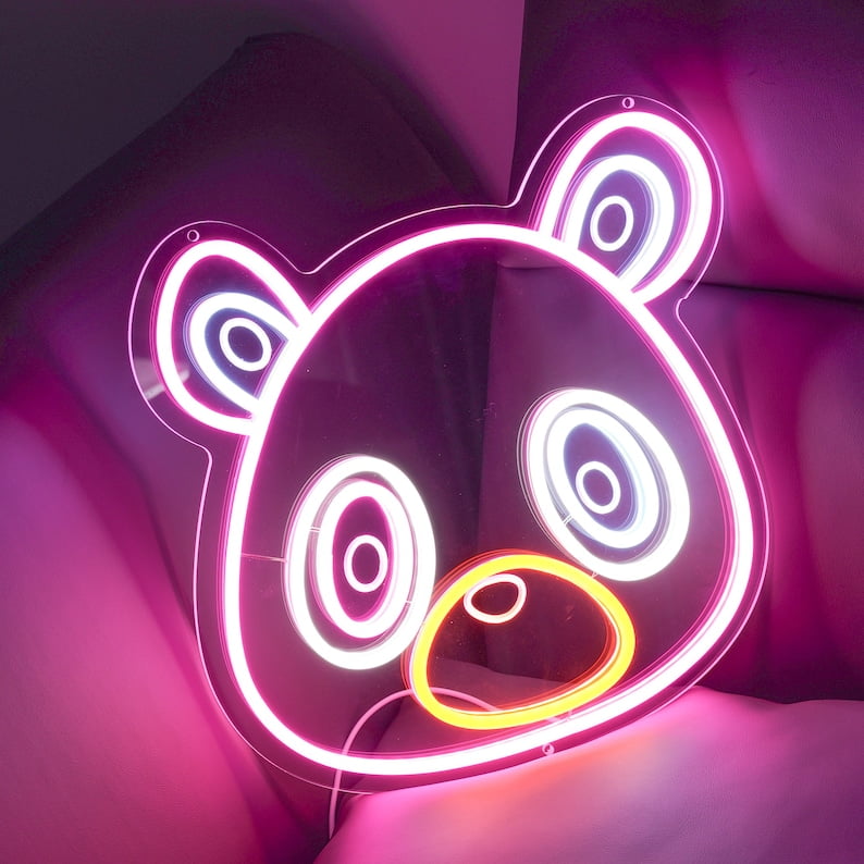 Neonium Graduation Bear Neon Sign Birthday Gift Wall Room Decor ...