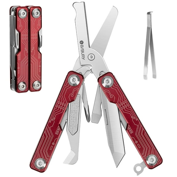 Gear Dime 12-in-1 Mini EDC Multitool - Needle Nose Pliers, Pocket Knife ...