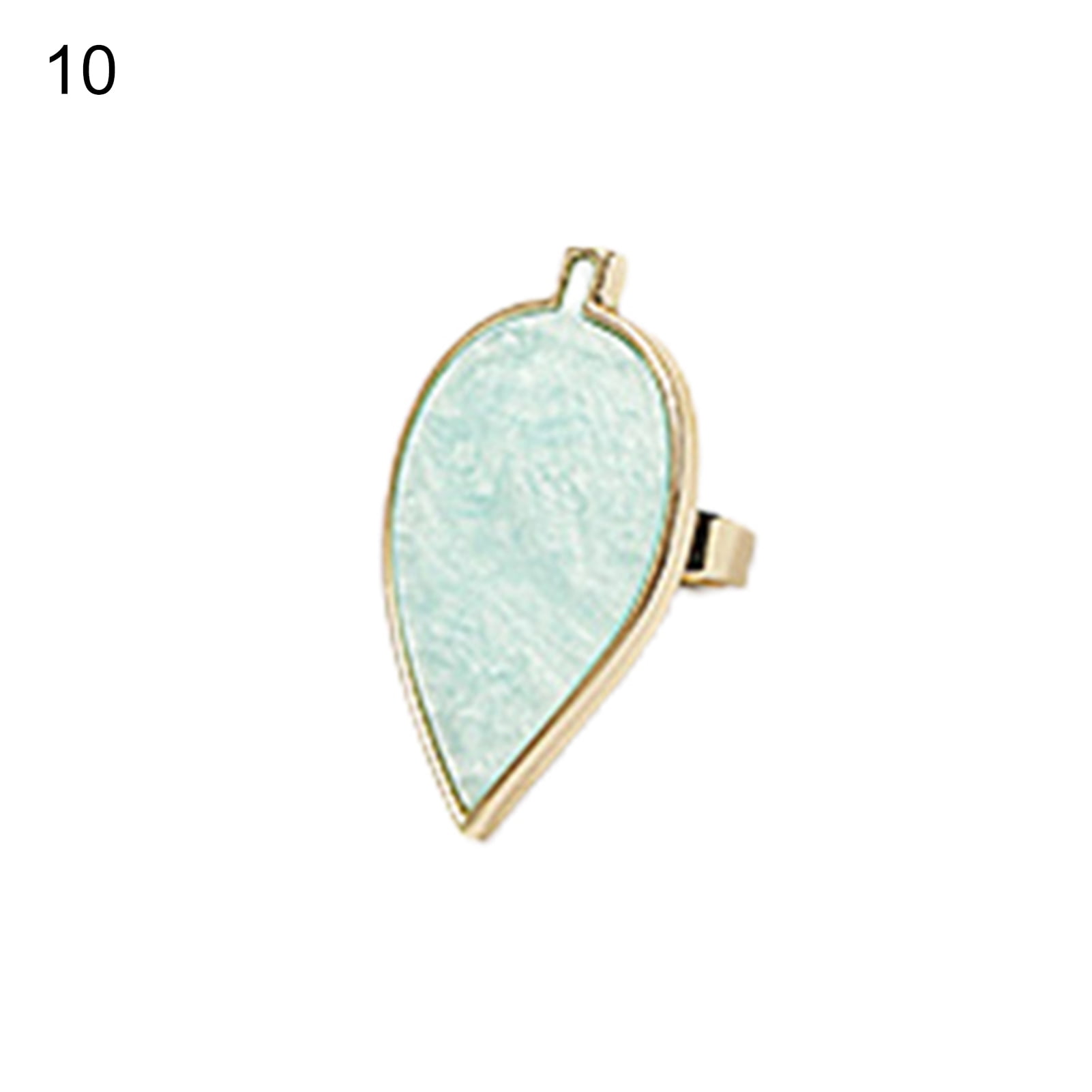 UDIYO Ring Palette Universal Easy to Clean Golden Color Edge Nail Art ...