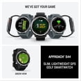 Garmin Approach S44 GPS Golf Smartwatch Silver Aluminum Bezel with ...