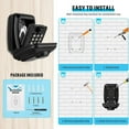 Oenbopo Key Lock Box, Waterproof Wall Mount, 12-Digit Combination ...