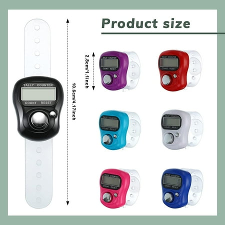 32pcs Finger Tally Counter 5 Digit Display Counter Clicker Resettable ...