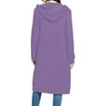 gbyLJF Womens Long Cardigan Long Sleeve Solid Color Open Front Sweater ...