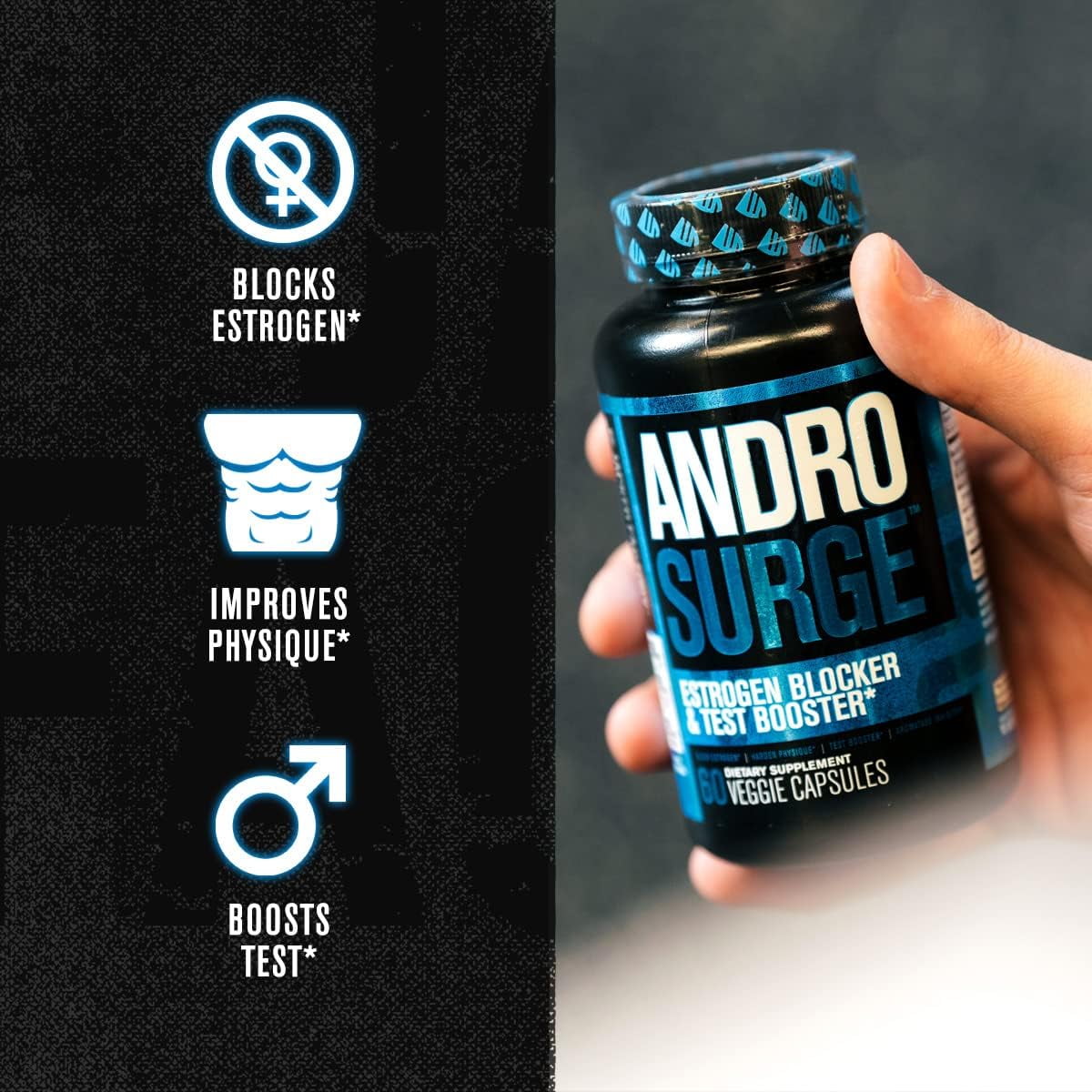 Jacked Factory Androsurge Estrogen Blocker - Natural Testosterone ...
