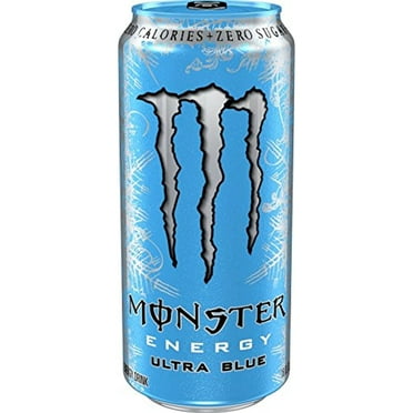 Monster Energy Ultra Blue, Zero Sugar, Free Energy Drink, 16 Oz Can (15 ...