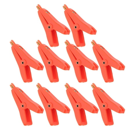 Insulated Clips, Positive Negative Test Clamp 10Pcs Portable Gold ...