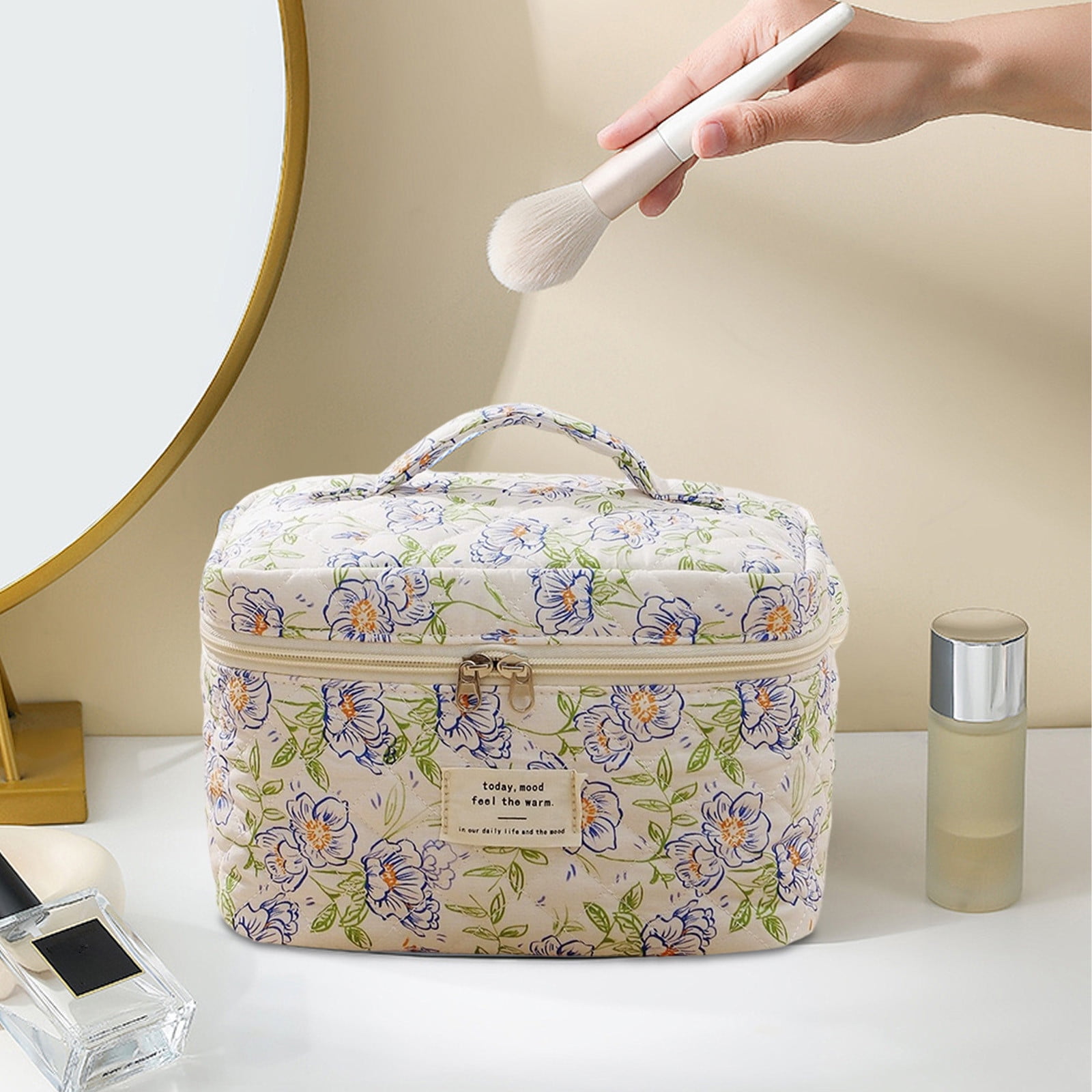 Click here for Boovnll Makeup Bag  Large Capacity Stylish Portabl... prices