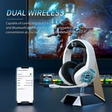 BINNUNE Wireless Gaming Headset with Microphone for PS5 PS4 Switch PC ...