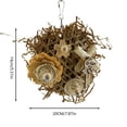 Wooden Parrot Chew Toys for Birds with Enrichment and Indoor Outdoor ...