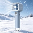 JZCHUNTOY Digital Display Handheld Fan, USB Rechargeable Portable Mini ...