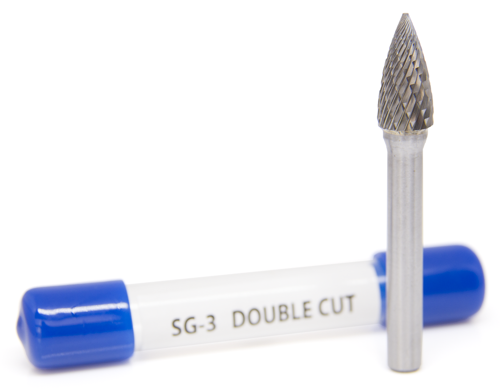 Pferd Carbide Tree/Radius Shaped Bur Bit, 1/2"Dia. x 1"L Cut, 1/4 ...