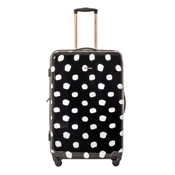 Jetstream 28-inch Hardside Rolling Spinner Checked Luggage, White Dots ...