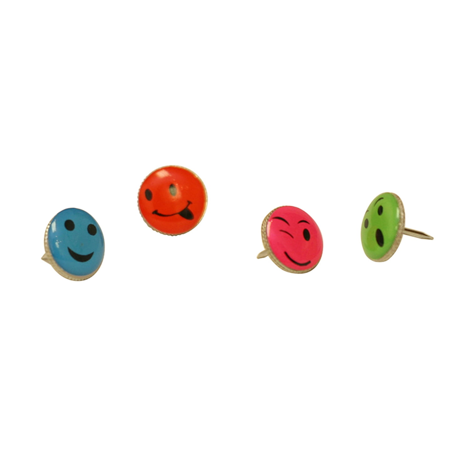 Fancy Push Pins, Smiley Face, 16 Per Pack, 12 Packs - Walmart.com