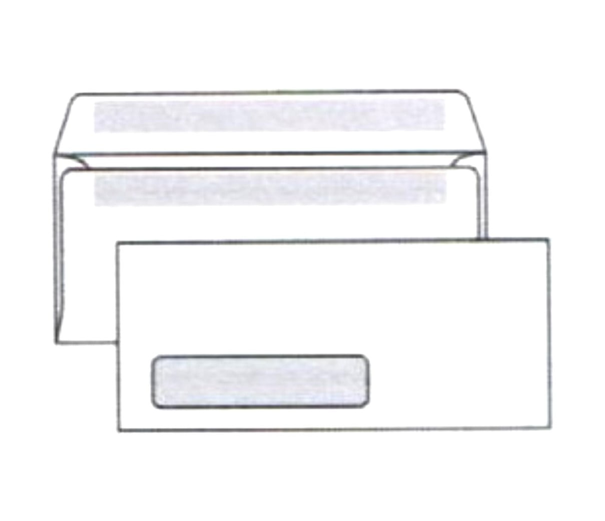 Poly Window Open Side Booklet Envelopes, 6 Inch X 9 Inch, 24#, White ...