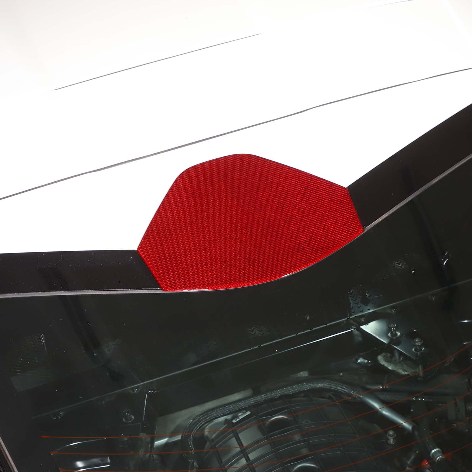 TINKI Real Carbon Fiber Rear Decklid Panel Trim Cover Compatible with ...