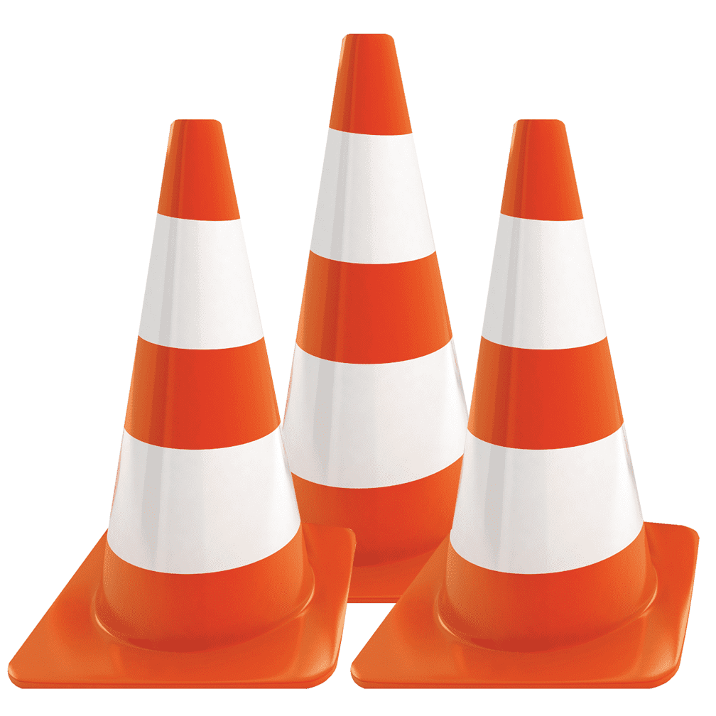 Construction Cone 3 pack Cardboard Cutout Standee Standup - Walmart.com