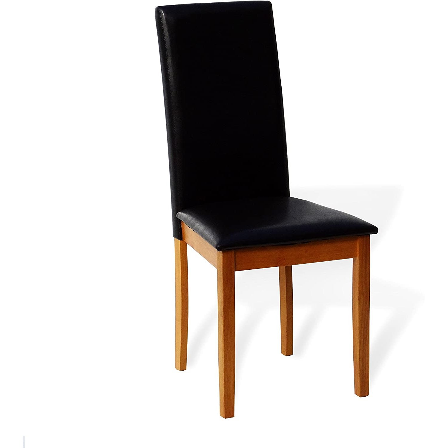 Dining Kitchen Solid Wood Fallabella Side Chair Padded Seat Maple ...