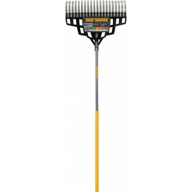 True Temper Steel Leaf Rake 20" - Walmart.com