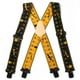 MELOTOUGH Ruler Suspenders Fully Elastic X Back 2 Inch Work Suspenders ...