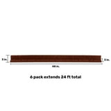 GroundSmart Roman Brick Landscape Edging, 4' Red Rubber Garden Edging ...